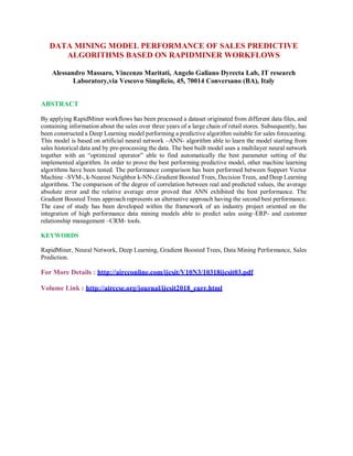 March 2021: Top 10 Read Article in Computer Science & Information Technology | PDF