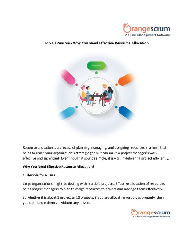 Top 10 Reasons- Why You Need Effective Resource Allocation | PDF