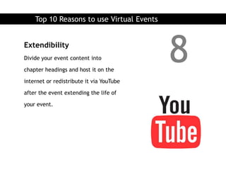 Top 10 Reasons to use Virtual Events | PPTX