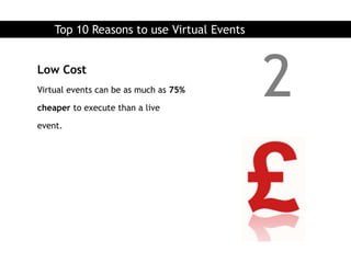 Top 10 Reasons to use Virtual Events | PPTX
