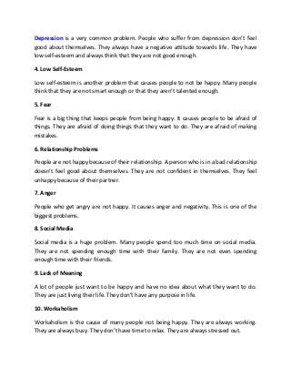 Top 10 Reasons Why People Are Unhappy.pdf