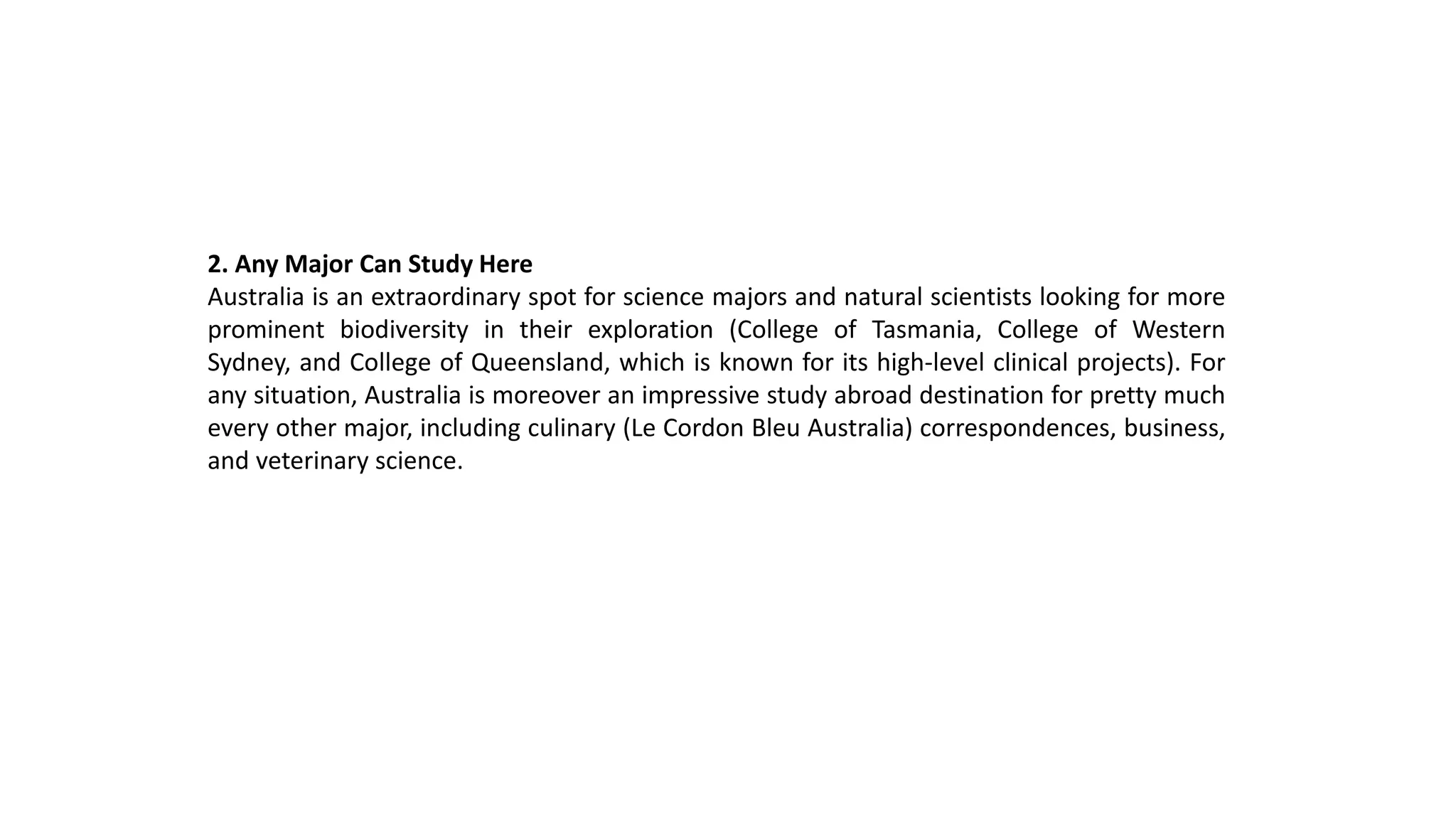 Top 10 Reasons Why You Should Study in Australia. | PPTX