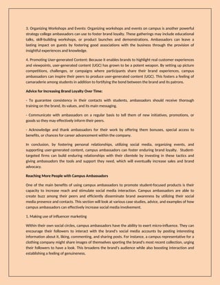 Top 10 Reputable Student Brand Ambassador Programs | PDF