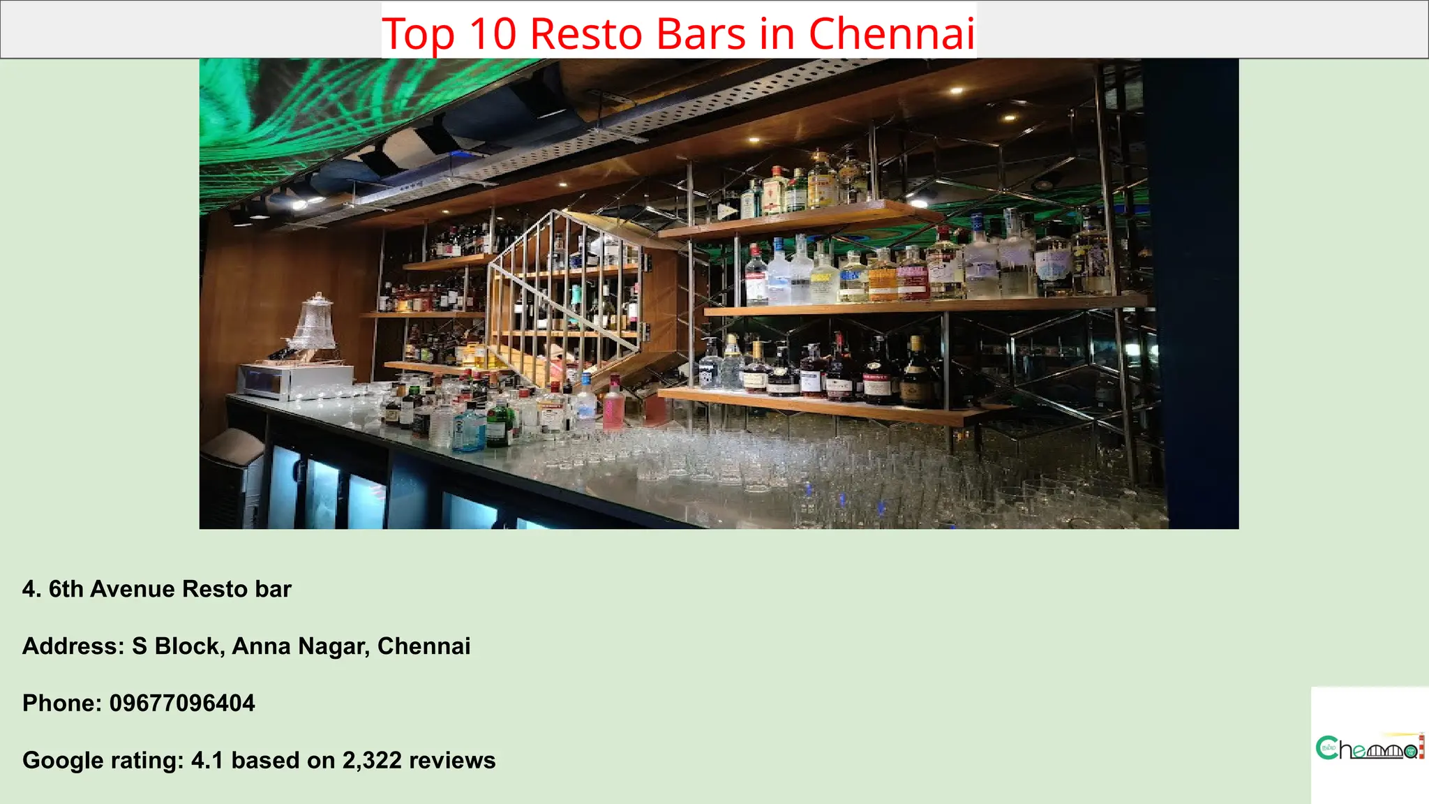 Top 10 Resto Bars in Chennai-resto bars in chennai | PPT