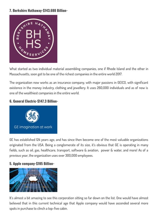 Top 10 richest organizations in the world | PDF