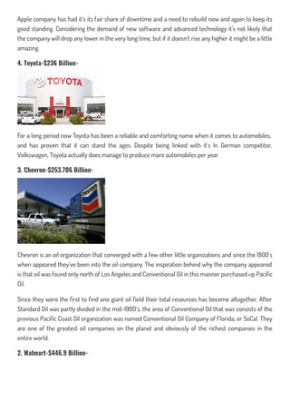 Top 10 richest organizations in the world | PDF