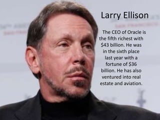 Richest people | PPTX