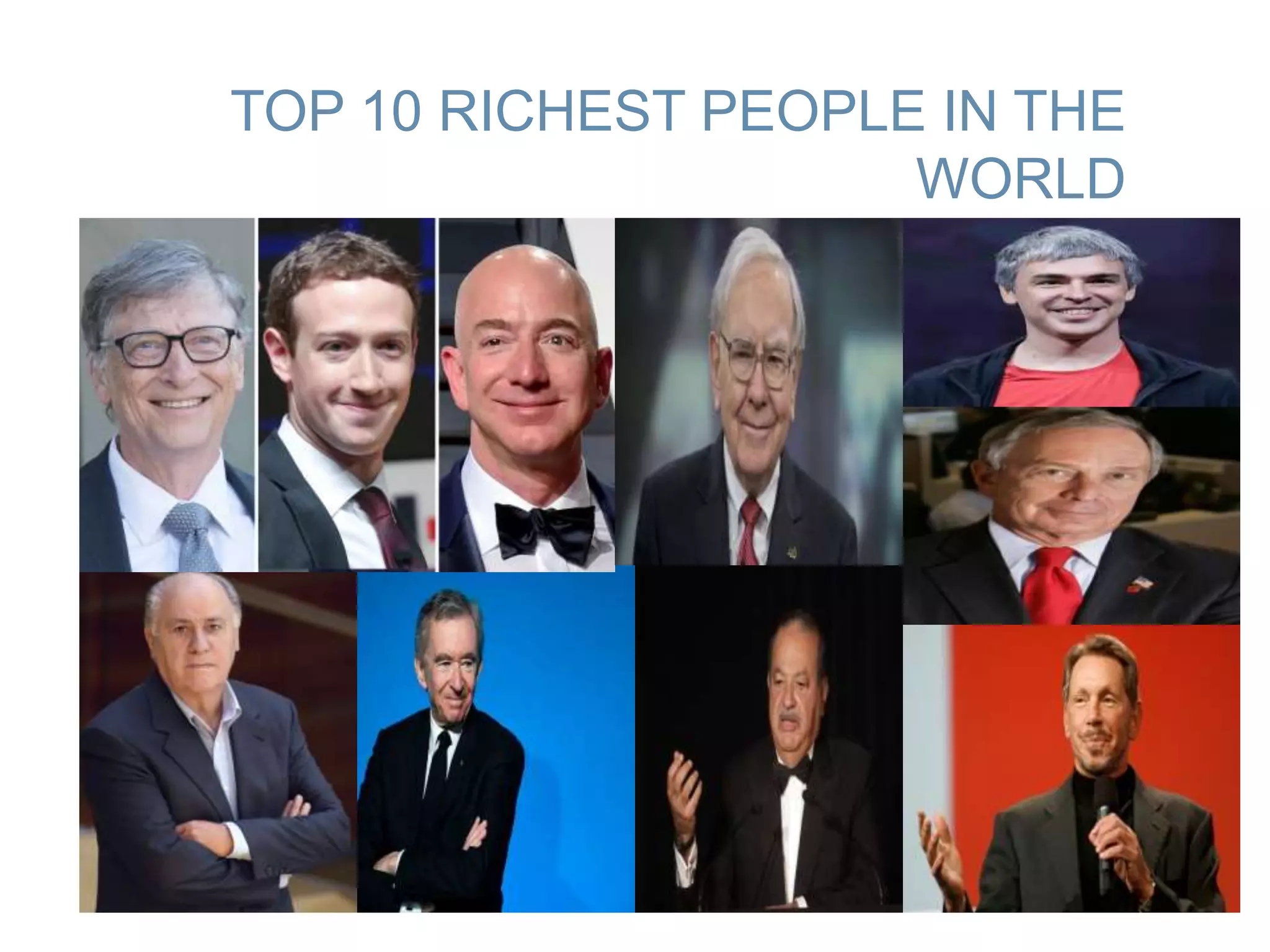 Top 10 richest people in the world | PPTX