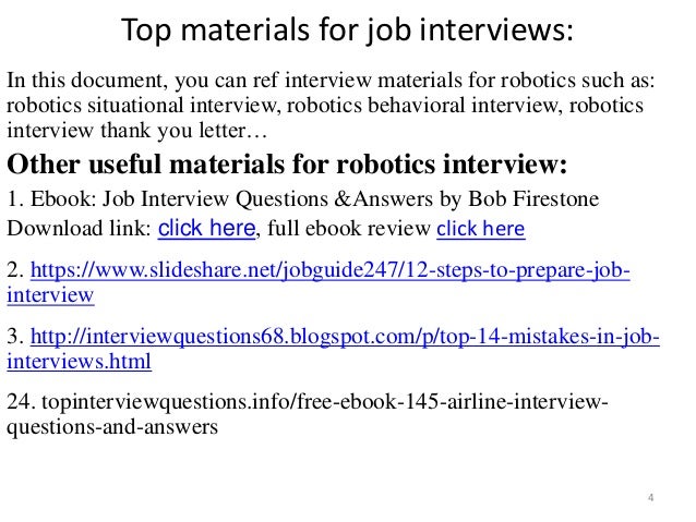 Top 36 Robotics Interview Questions With Answers Pdf 