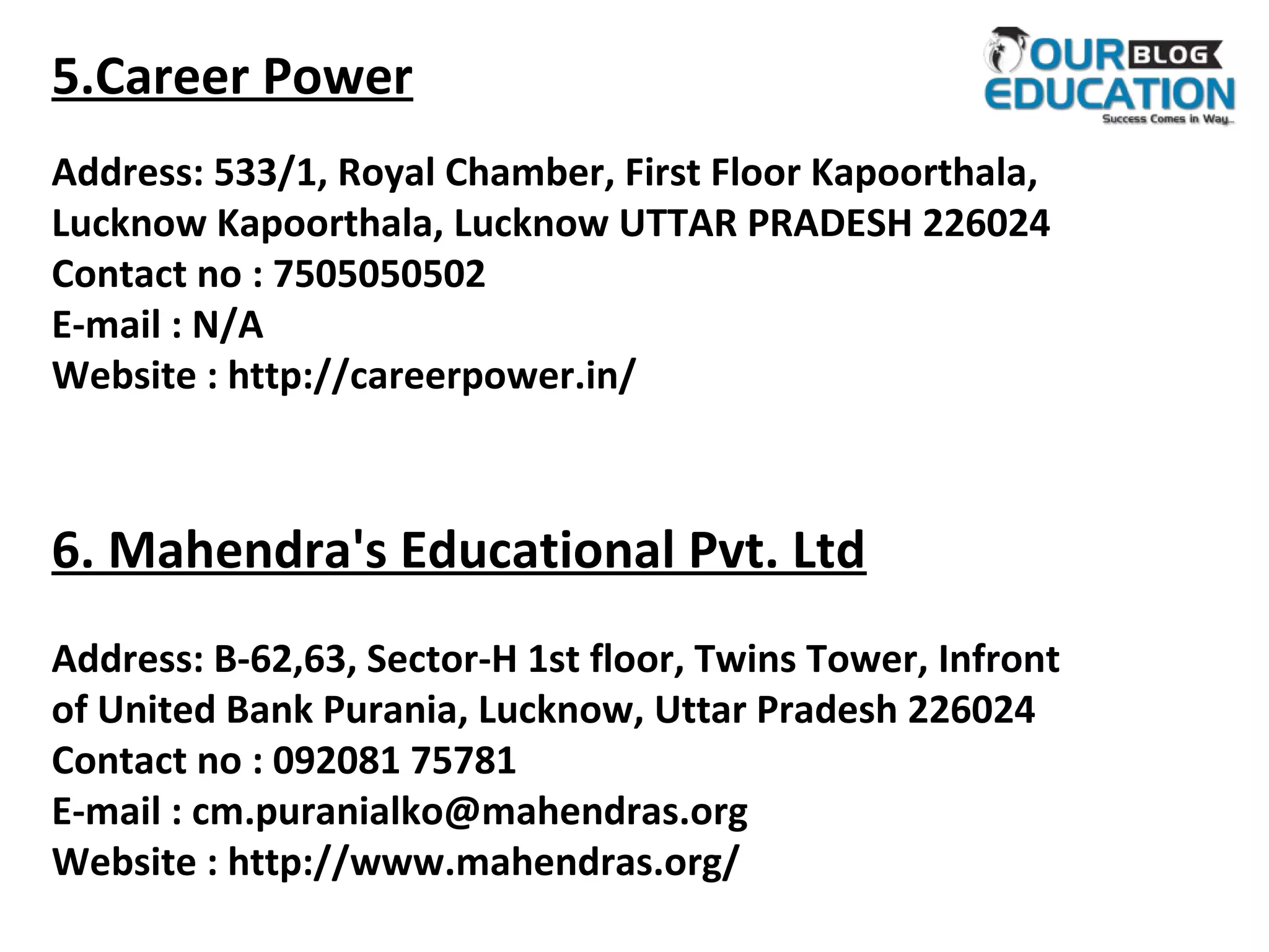 Top 10 rrb coaching center in lucknow | PPT