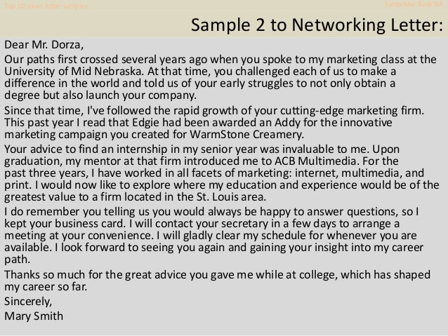 Top 10 santander bank na cover letter samples