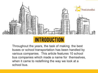 Top 10 School Bus Companies | PPTX