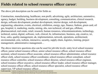 Top 10 school resource officer interview questions and answers | PPTX