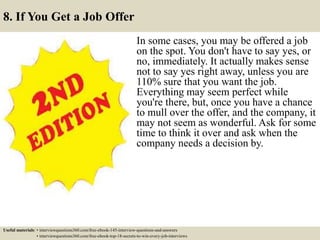 Top 10 second interview questions and answers | PPT