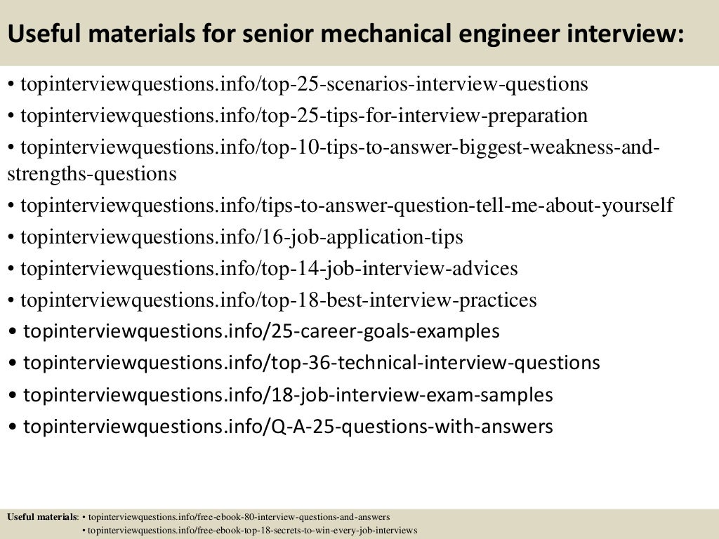 Top 10 Senior Mechanical Engineer Interview Questions And Answers top-10-senior-mechanical-engineer-interview-questions-and-answers