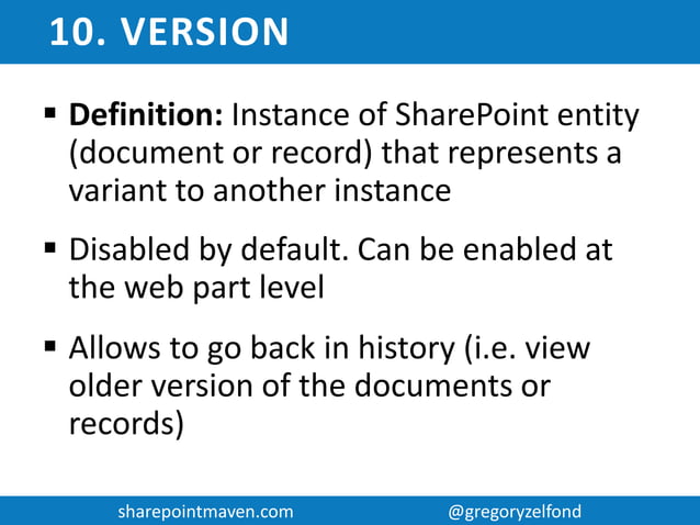 Top 10 SharePoint Terms and Acronyms Explained | PPT