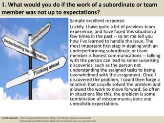 Top 10 situational interview questions and answers | PDF