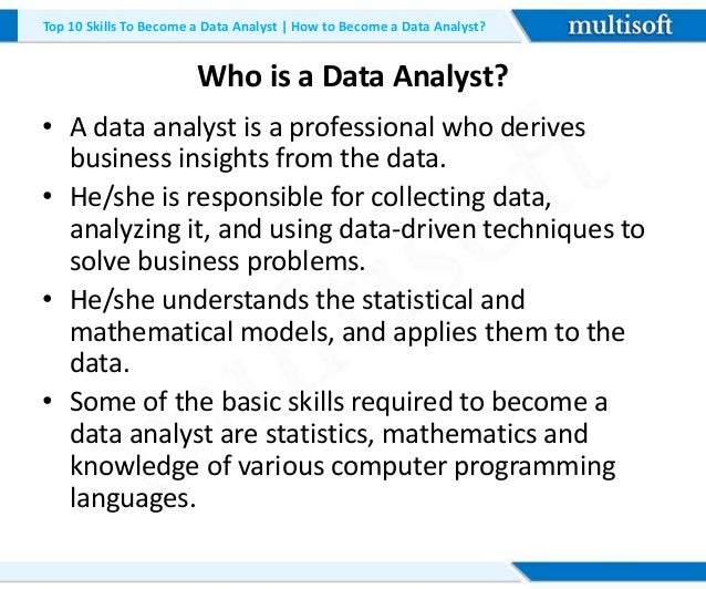 Top 10 Skills To Become A Data Analyst - How To Become A Data Analyst?