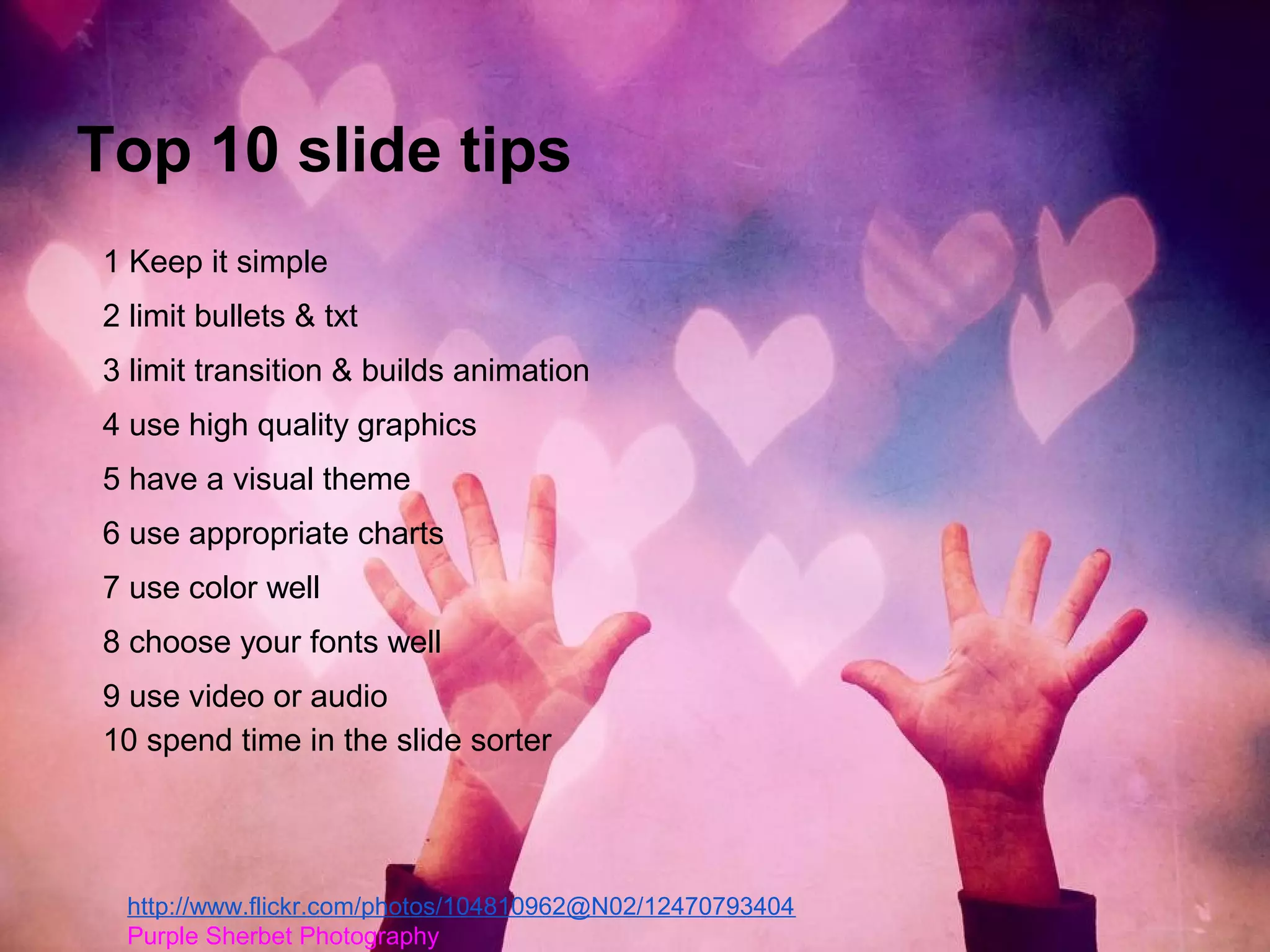 Tips of a good a presentation | PPT