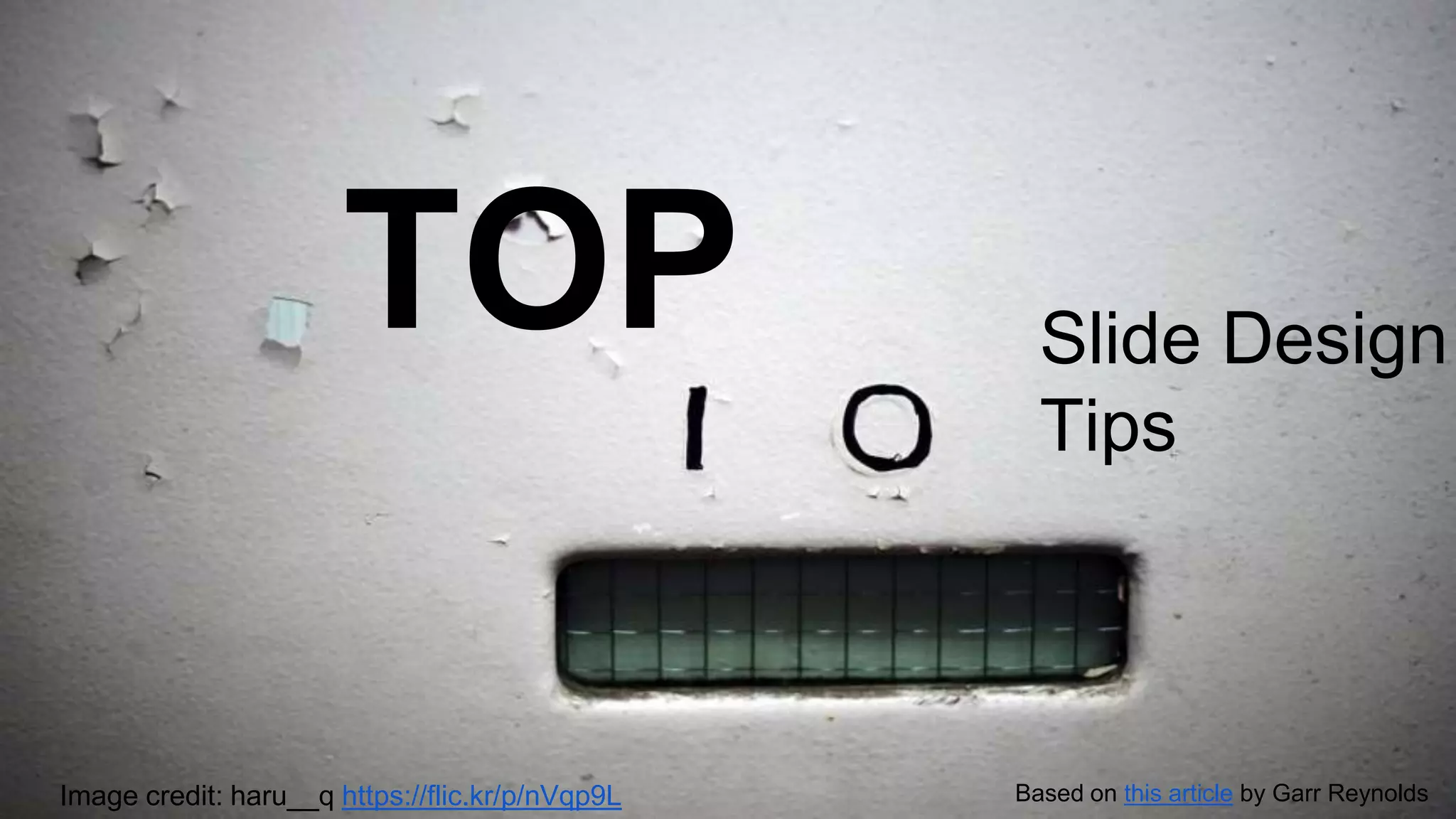 Top 10 slide tips | PPTX