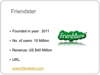 Top 10 social networking websites | PPTX