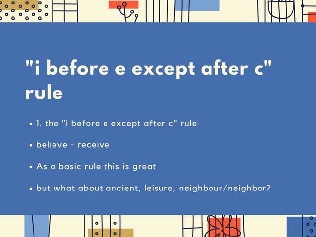 Top 10 spelling rules | PPT