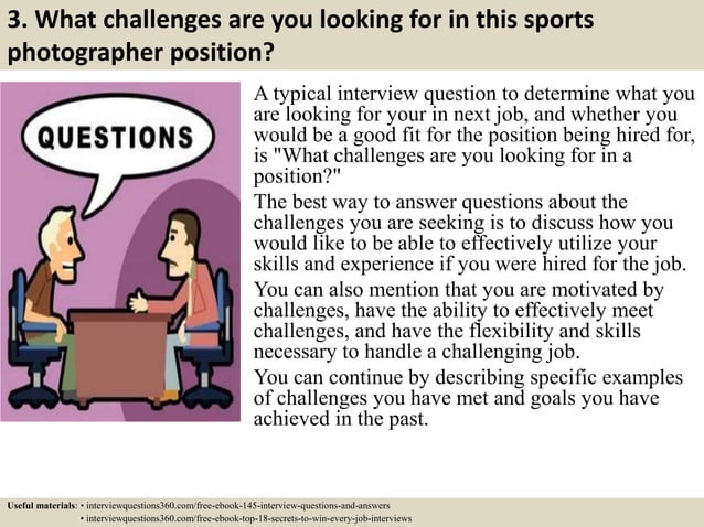 Top 10 sports photographer interview questions and answers | PPT