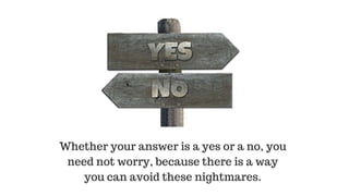 Top 10 Spreadsheet Nightmares | PPT