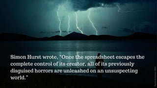 Top 10 Spreadsheet Nightmares | PPT