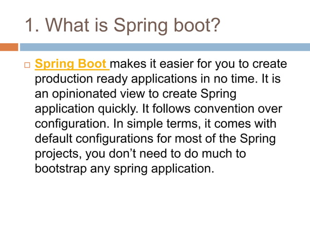 Top 10 Spring Boot Interview Questions and Answers | PPTX