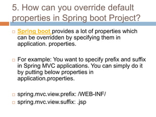 Top 10 Spring Boot Interview Questions and Answers | PPTX