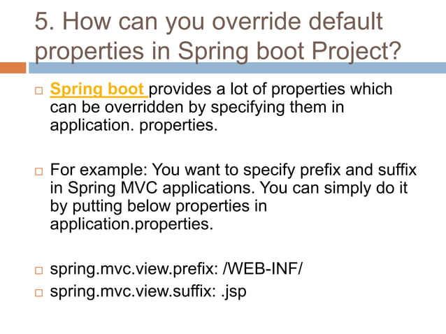 Top 10 Spring Boot Interview Questions and Answers | PPTX