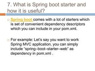 Top 10 Spring Boot Interview Questions and Answers | PPTX