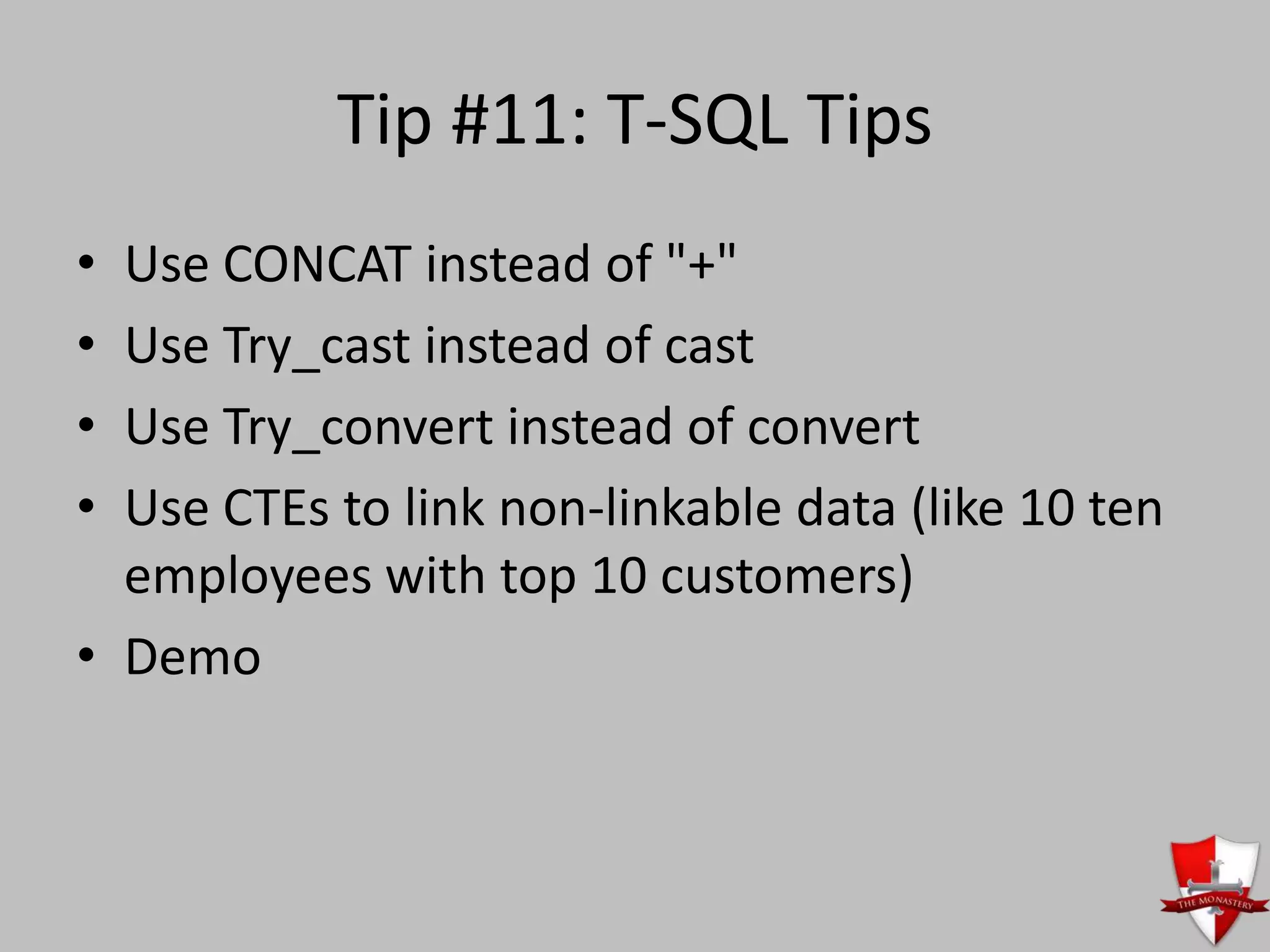 Top 10 sql server reporting services tips | PPTX