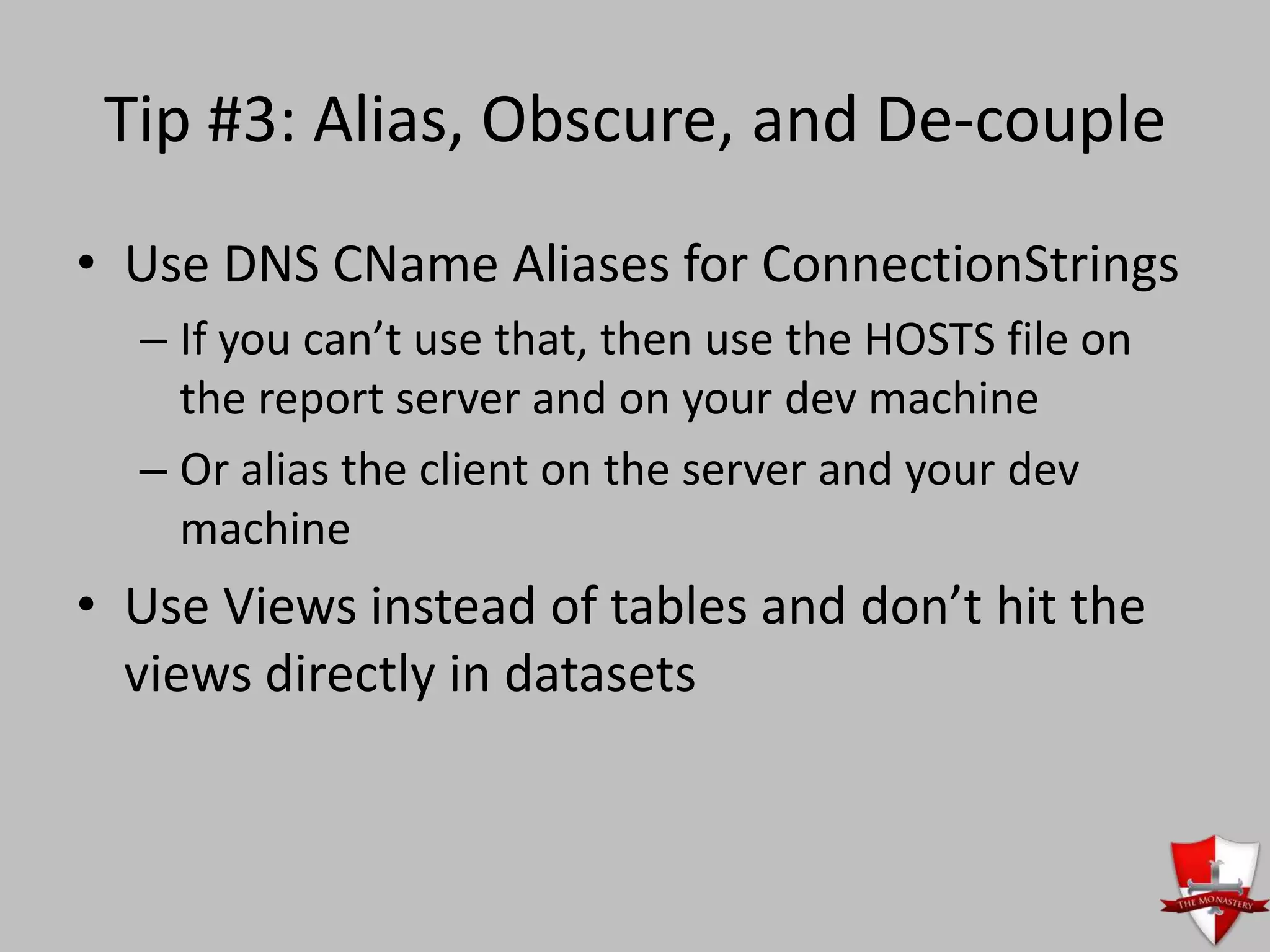 Top 10 sql server reporting services tips | PPTX