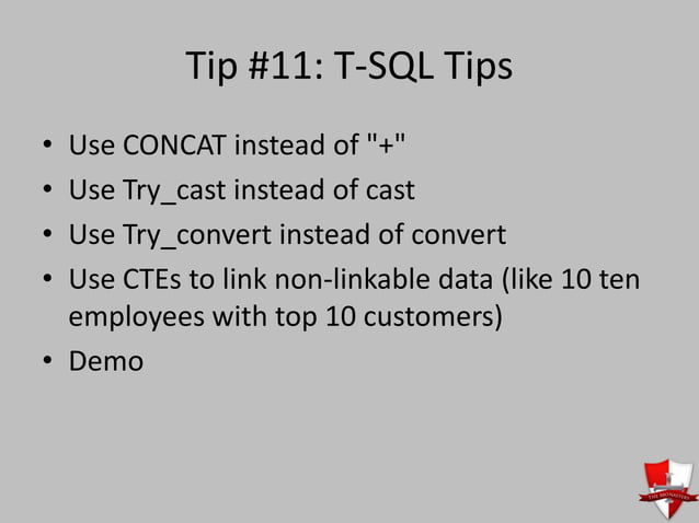 Top 10 Sql Server Reporting Services Tips Ppt