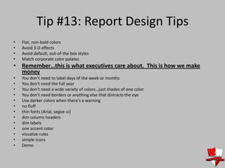 Top 10 sql server reporting services tips | PPT