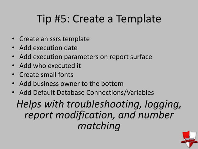 Top 10 sql server reporting services tips | PPT