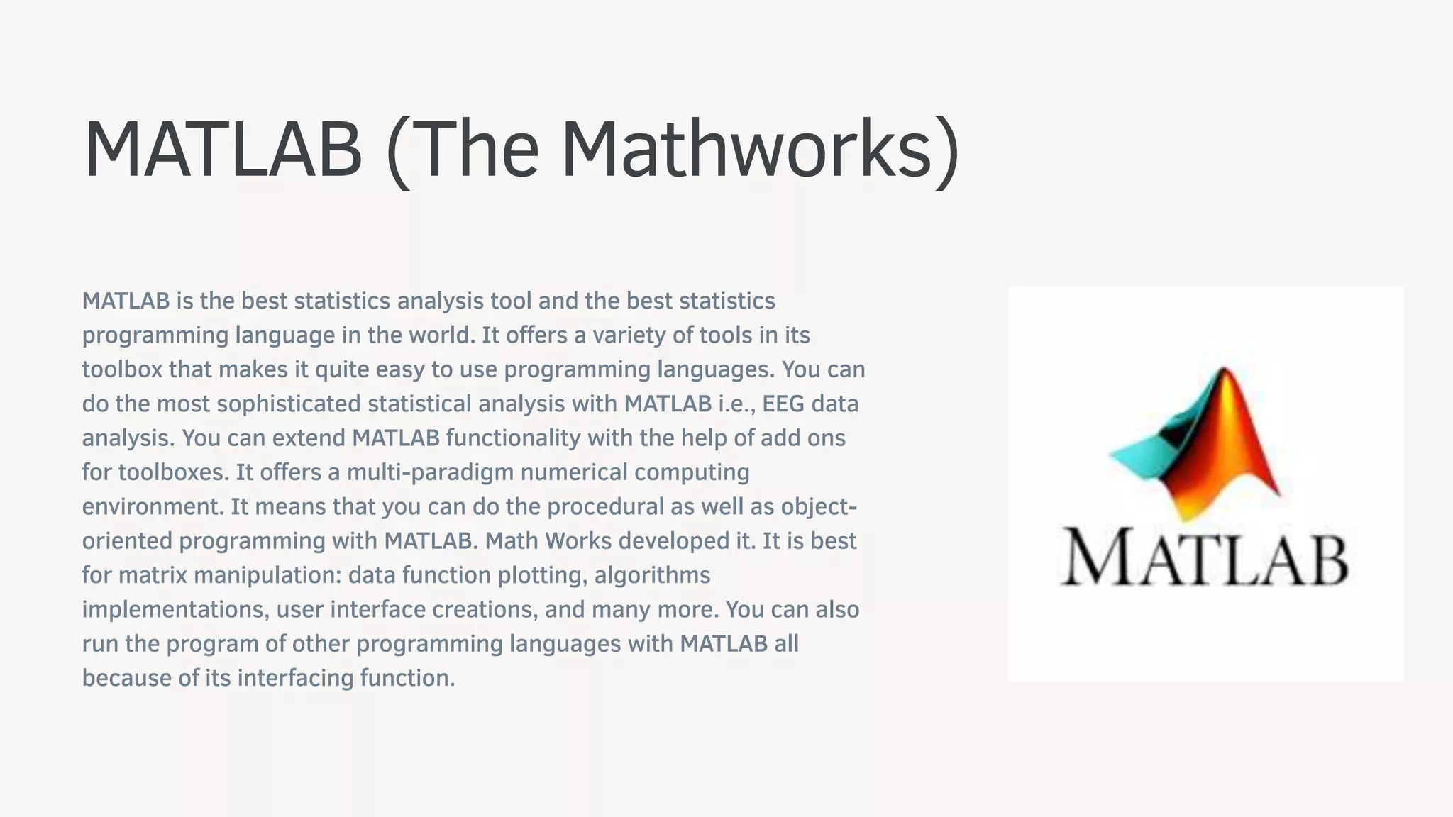 Top 10 statistics tools to get better data insights | PPTX