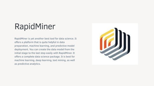 Top 10 statistics tools to get better data insights | PPT