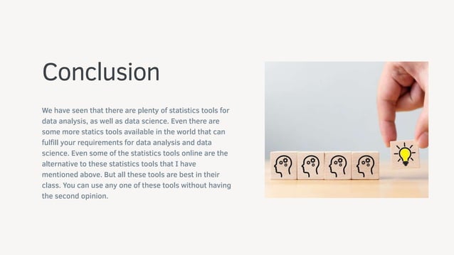 Top 10 statistics tools to get better data insights | PPT