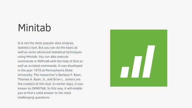 Top 10 statistics tools to get better data insights | PPT