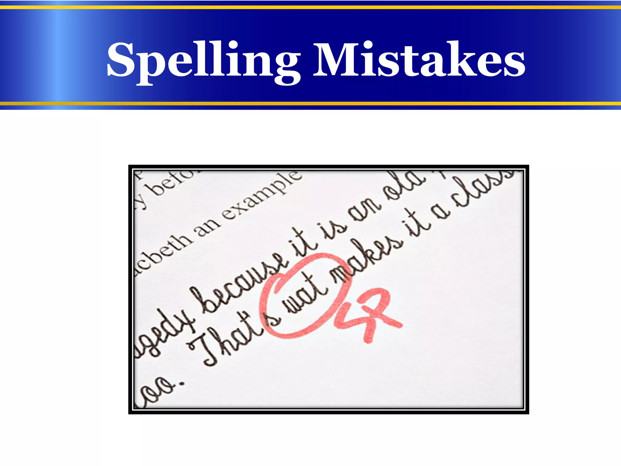 Top 10 student writing mistakes | PPT
