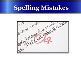 Top 10 student writing mistakes | PPT