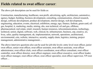 Top 10 swat officer interview questions and answers | PPTX
