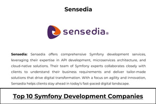 Top 10 Symfony Development Companies - ☎ +1 9177322215 | PPT