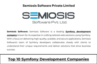 Top 10 Symfony Development Companies - ☎ +1 9177322215 | PPT