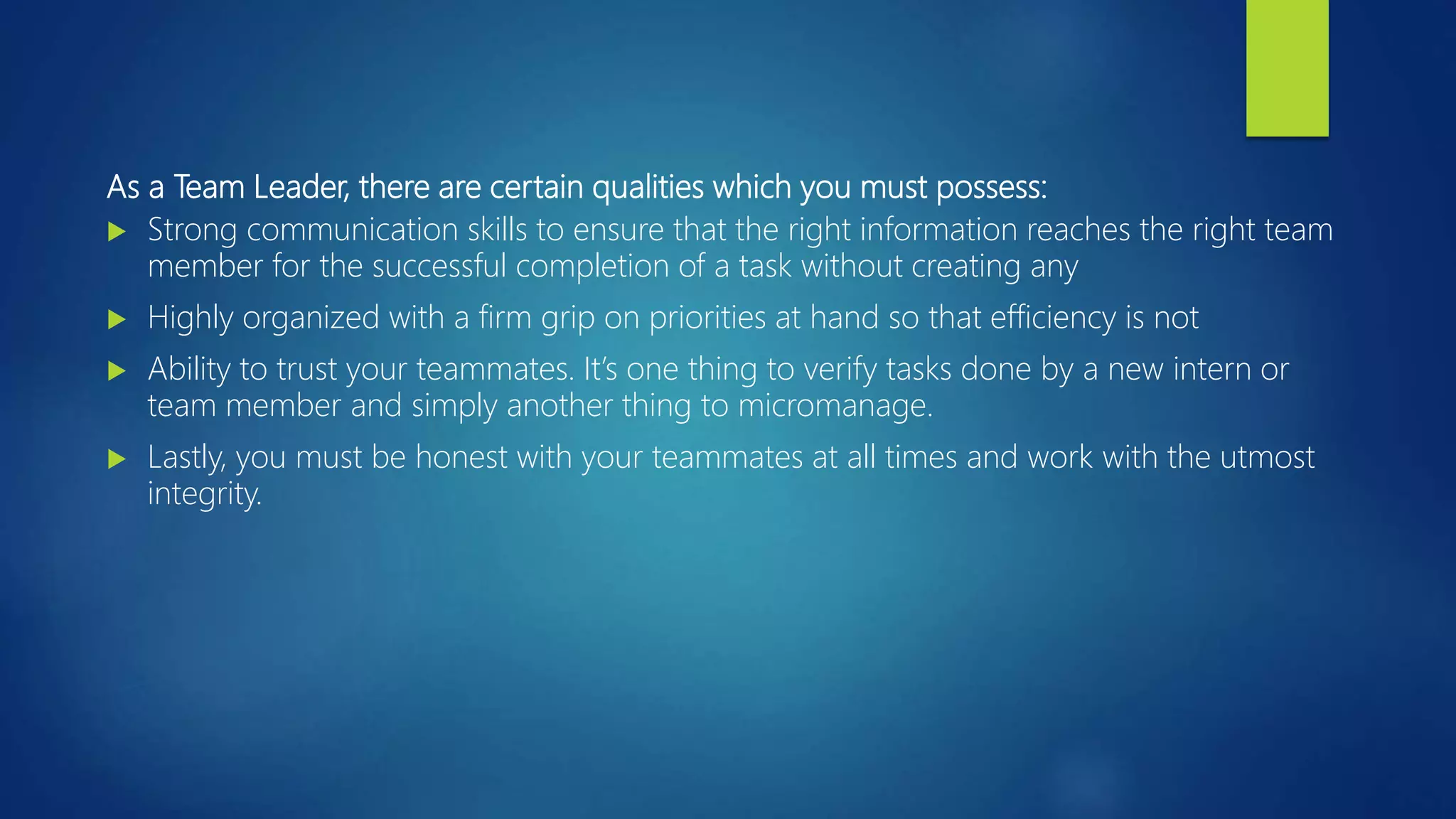 Top 10 Team Leader Interview Questions And Answers | PPTX