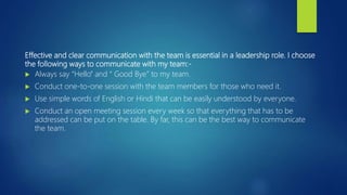 Top 10 Team Leader Interview Questions And Answers | PPTX