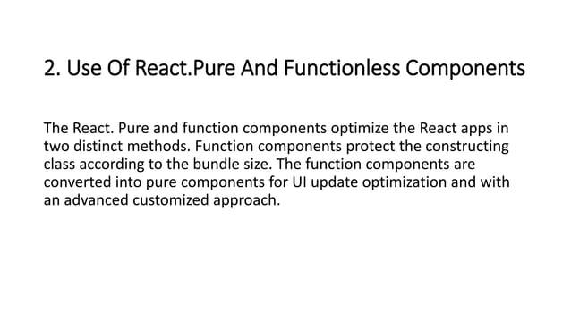 Top 10 Techniques For React Performance Optimization in 2022.pptx